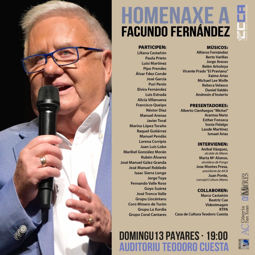 Gran festival de Tonada en homenaxe a Facundo Fernández - Ayuntamiento de Mieres