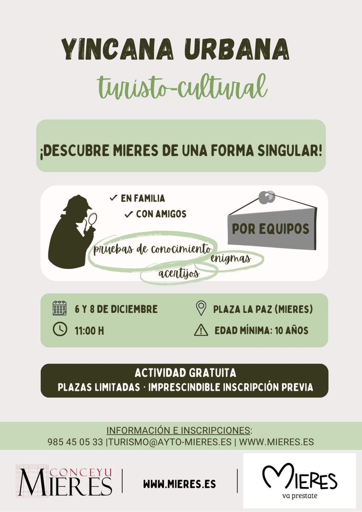 Yincana urbana turístico-cultural - Ayuntamiento de Mieres