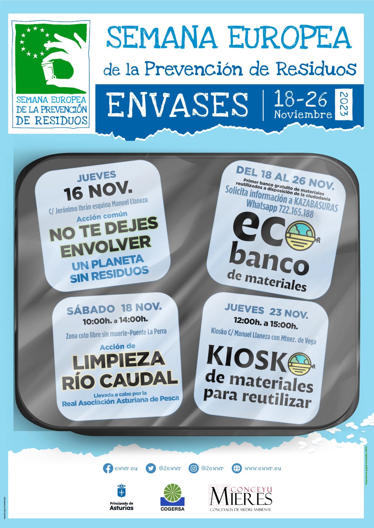 Semana europea de la prevención de residuos 2023: Kiosko de materiales para reutilizar ...