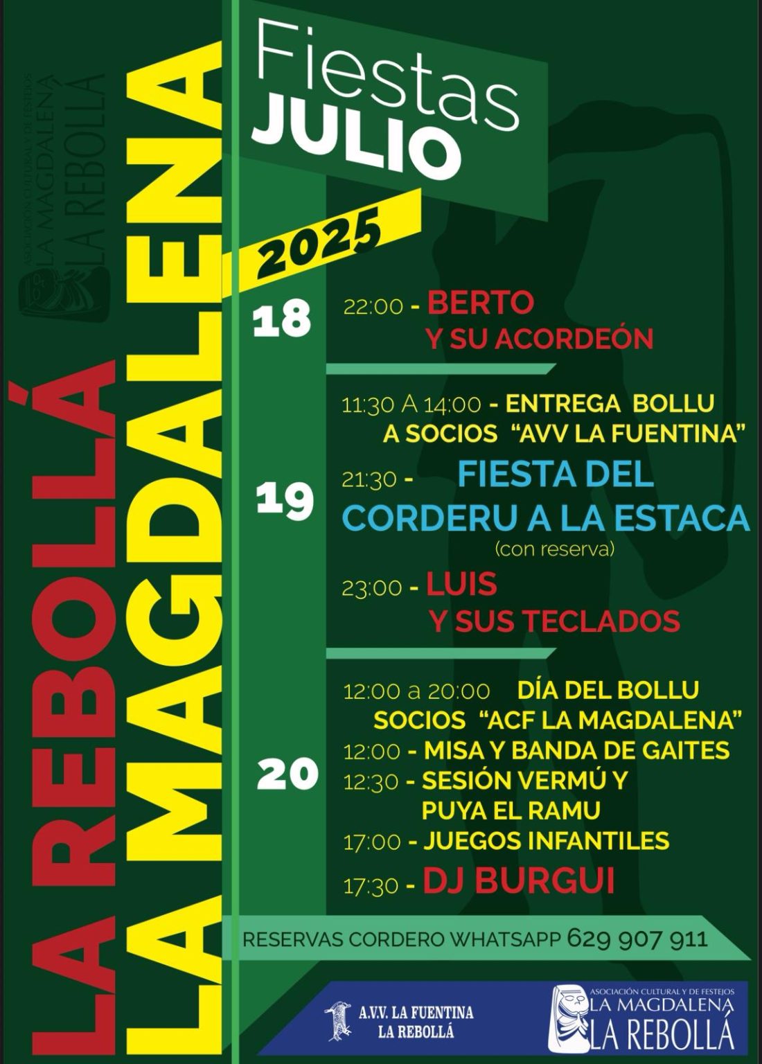 Fiestas de La Magdalena. La Rebollá 2025 (18/20JUL) - Ayuntamiento de ...